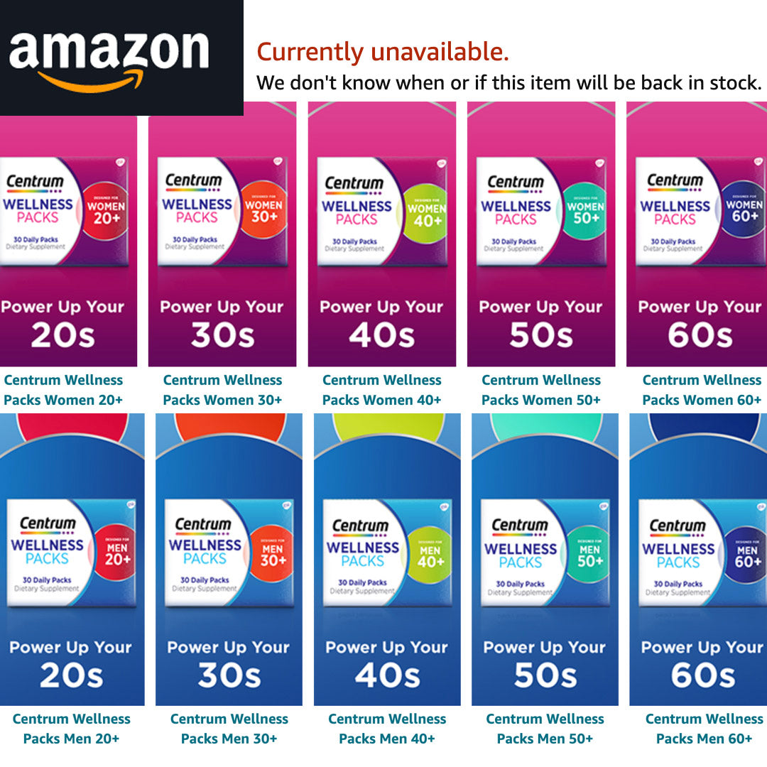Centrum Wellness Packs - Are They Gone? – Planet 3 Vitamin Packs